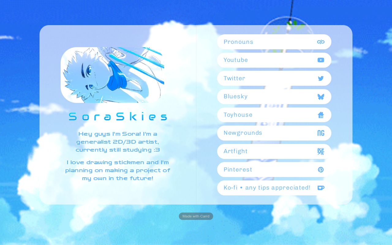 SoraSkies carrd